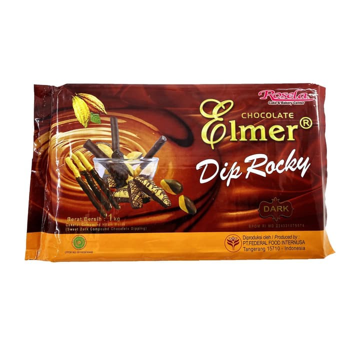 Jual Elmer Dip Rocky Chocolate Compound 1 Kg | Shopee Indonesia