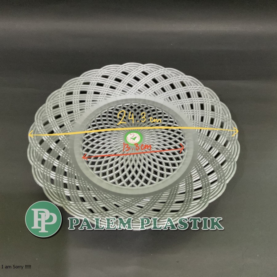 Jual Piring Plastik Anyaman / Plastik Lidi / Makan (Isi 12 Pcs ...