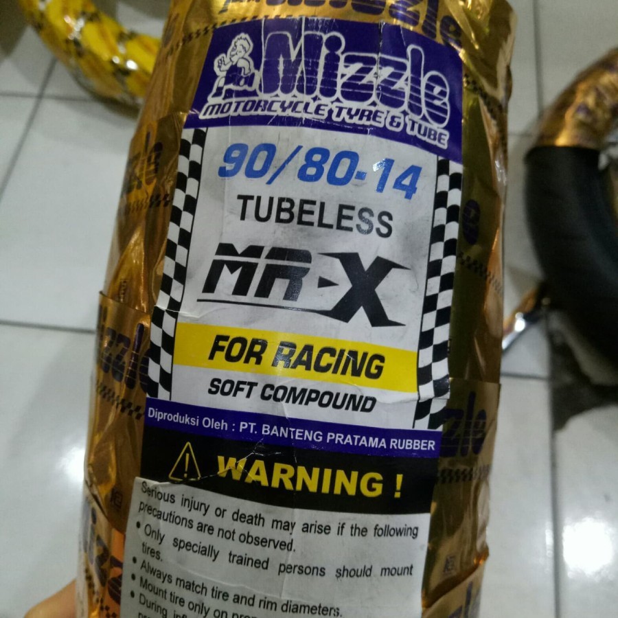 Jual BAN MOTOR MATIC RACING SOFT COMPOUND MIZZLE MRX MR X 90/80 RING 14 ...