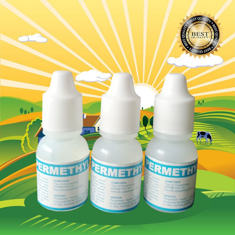 Jual PERMETHYL 5% - Obat Kembung Hewan Kelinci Sapi Domba Kambing 10 ml ...
