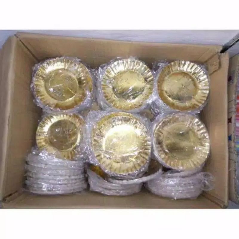 Jual PIRING KERTAS KUE TART ULANG TAHUN PAPER PLATE EMAS GOLD GROSIR | Shopee Indonesia
