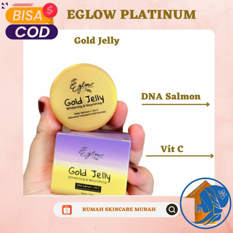 Jual GOLD JELLY EGLOW PLATINUM/CREAM DNA SALMON/GOLD JELLY | Shopee Indonesia