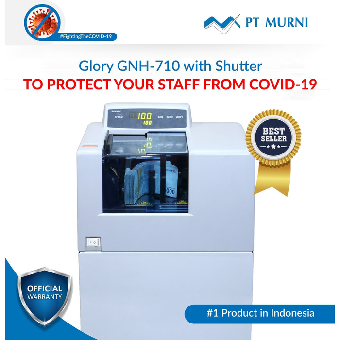 Jual PREMIUM | Mesin Hitung Uang Glory GNH-710 dengan Penutup (Shutter ...