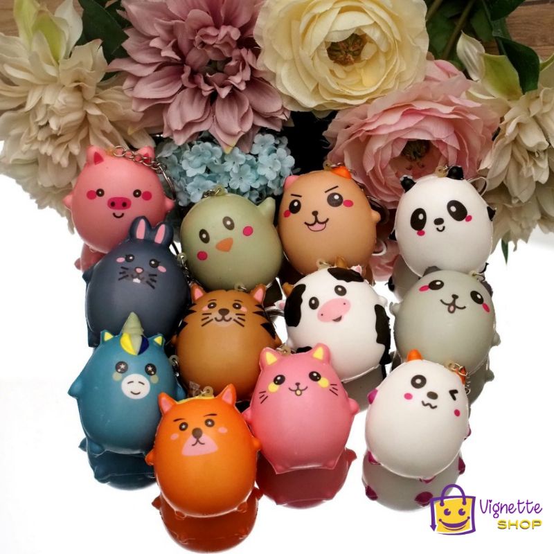 Jual Squishy Mini Animal Gantungan Kunci | Squisy Sekuisi Squisi ...