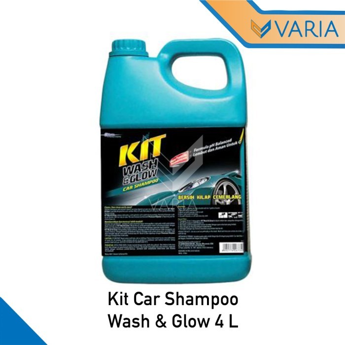 Jual Kit Car Shampoo Cuci Motor Mobil Wash & Glow Gallon 3700 ml 3.7 L ...