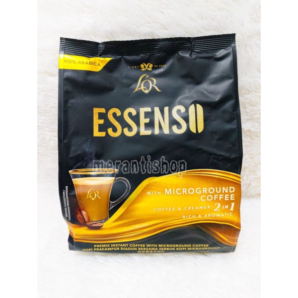 Jual LOR Essenso Coffee With Microground Coffee 3 in 1 100% Arabica ...