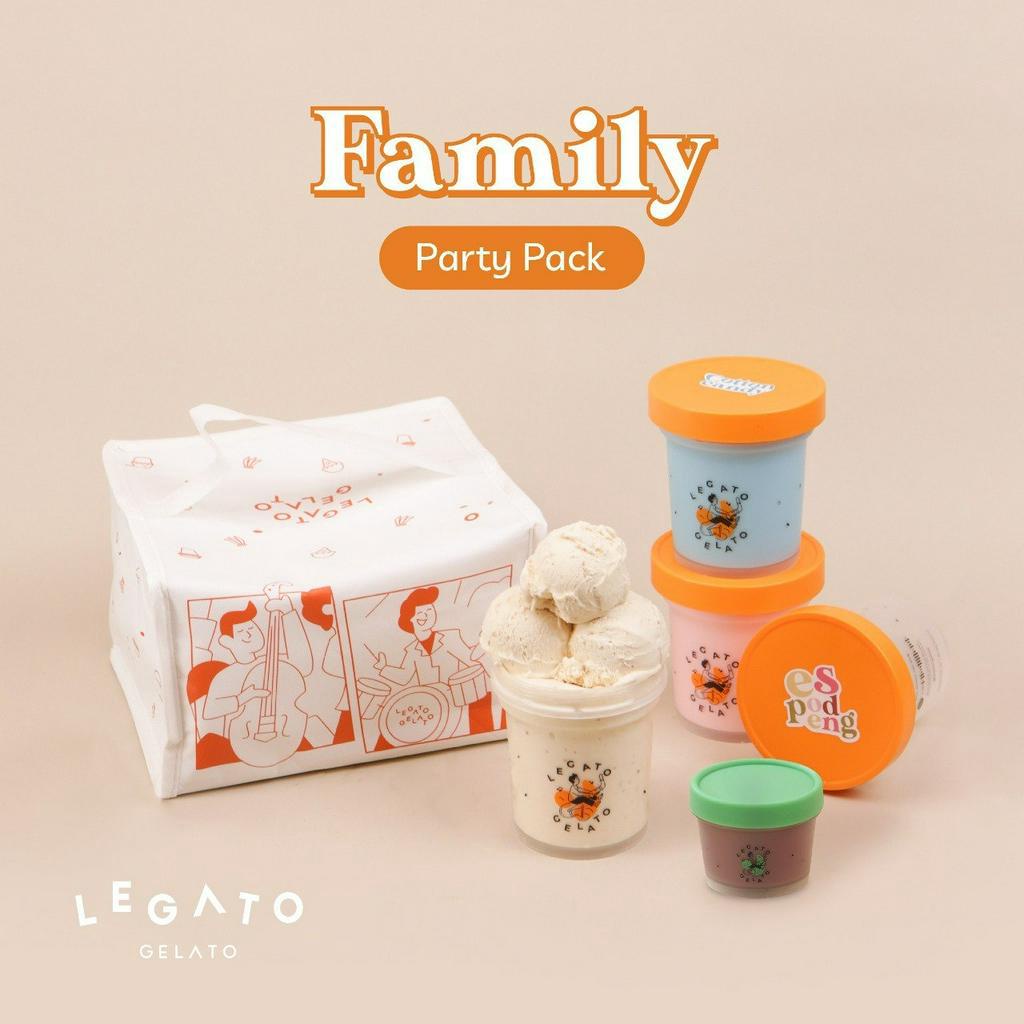 Jual LEGATO GELATO - Family Party Pack Pint 500 mL Cup 100 mL Ice Cream ...