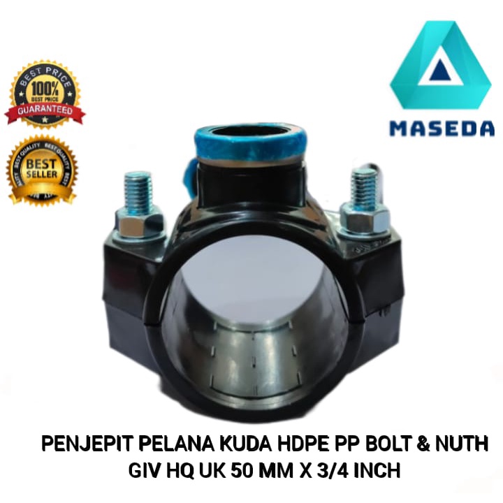 Jual PENJEPIT PELANA KUDA HDPE PP BOLT & NUTH GIV HQ UK 50MM X 3/4 INCH ...