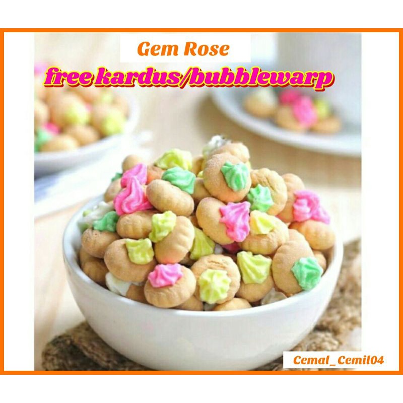 Jual COD Snack BISKUIT GEMBROS GEMBROSE TOPING GULA WARNA WARNI 250 ...