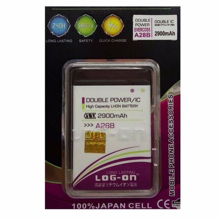 Jual Battery Batre Baterai Double Power IC Log On EVERCOSS A28B | Shopee Indonesia