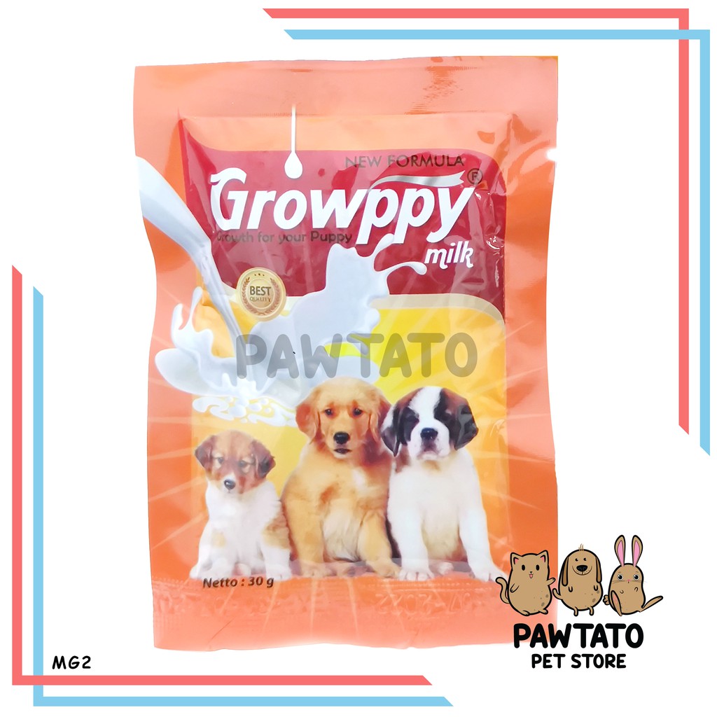 Jual Susu Anak Anjing Growppy SACHET Puppy Dog Milk Formula 30GR Tanpa Induk Hilang | Shopee ...