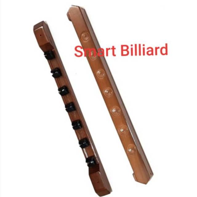Jual Cue Rack Tembok 7 Stick Billiard Lokal Rak Stick Dinding Kayu ...