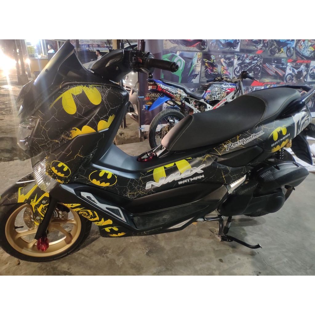 Jual Stiker Nmax Decal Full Body Nmax Premium Black Batman Doff DNKZ ...