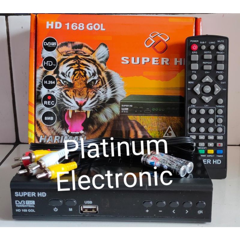 Jual Set Top Box DVB T2 SUPER HD 168 GOL Harimau by OPTUS Digital ...