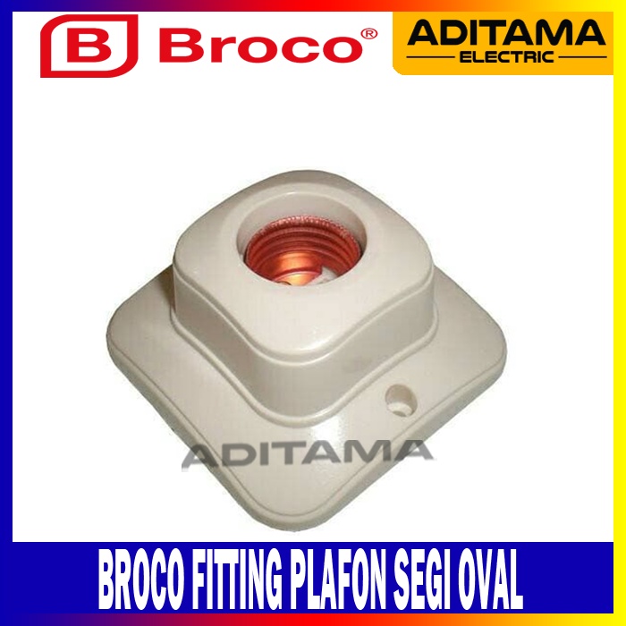 Jual FITTING PLAFON BROCO 1211/ BROCO FITTING LAMPU SEGI OVAL | Shopee ...