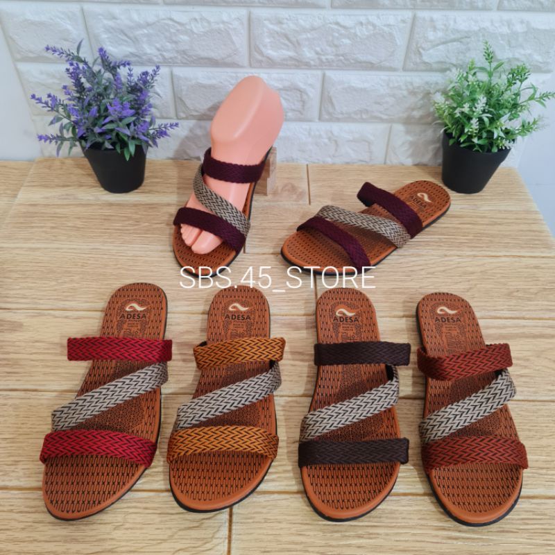 Jual ADESA Sandal Wanita Rajut Turki Ban 3. | Shopee Indonesia