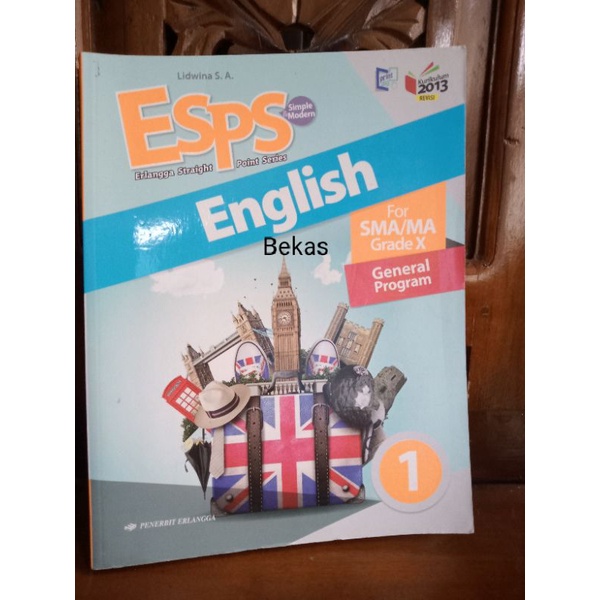 Jual ESPS Bahasa Inggris English Kelas 10 X 1 SMA Erlangga kurikulum 2013 Revisi | Shopee Indonesia