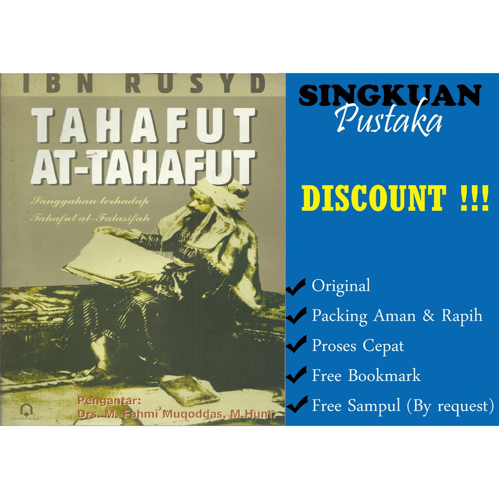 Jual Tahafut At Tahafut, Sanggahan Tahafut Al Falasifah - Ibnu Rusyd ...