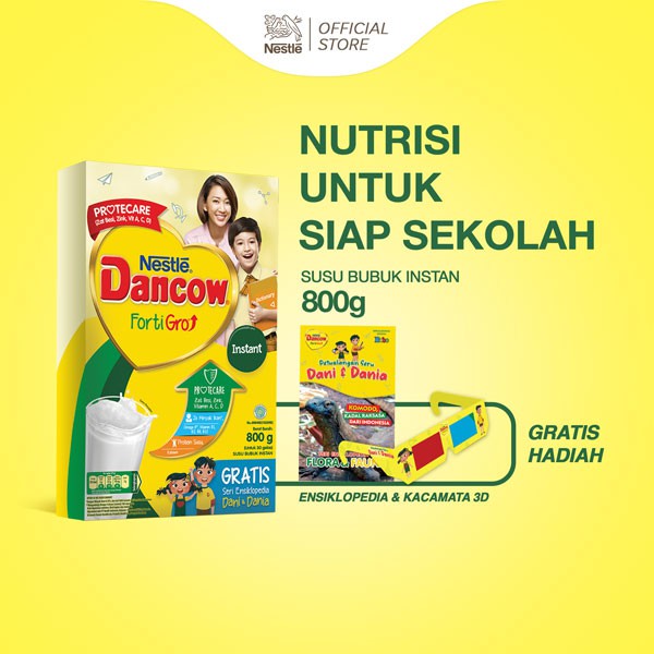 Jual DANCOW FortiGro Susu Bubuk Susu Anak Instant 800g Gratis Hadiah ...