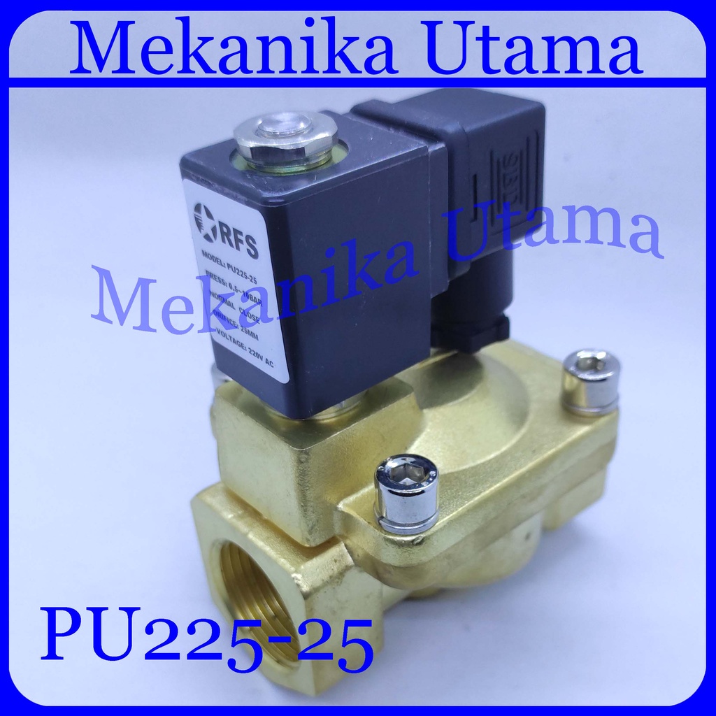 Jual RFS PU225-25: Solenoid Valve Kuningan 1 inch NC 10 bar, Normally Closed, Pilot Operated ...