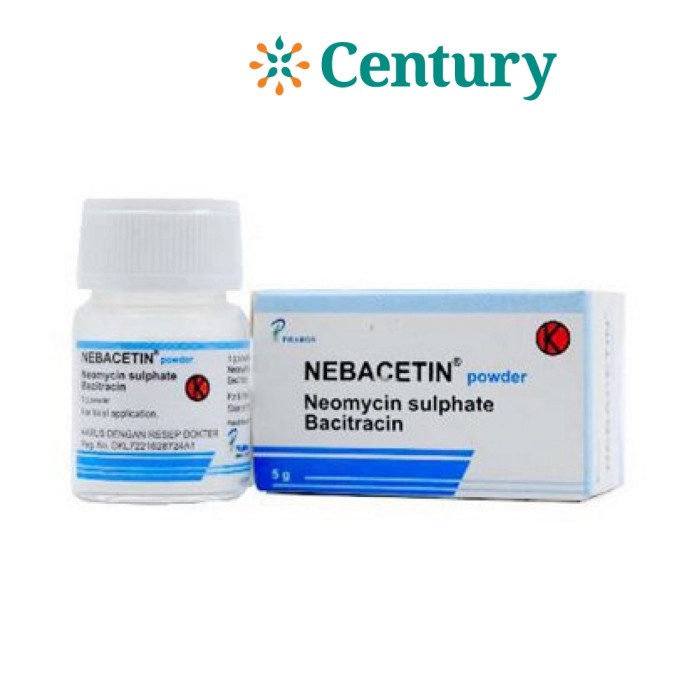 Jual NEBACETIN POWDER 5GR/BEDAK IRITASI/LUKA | Shopee Indonesia