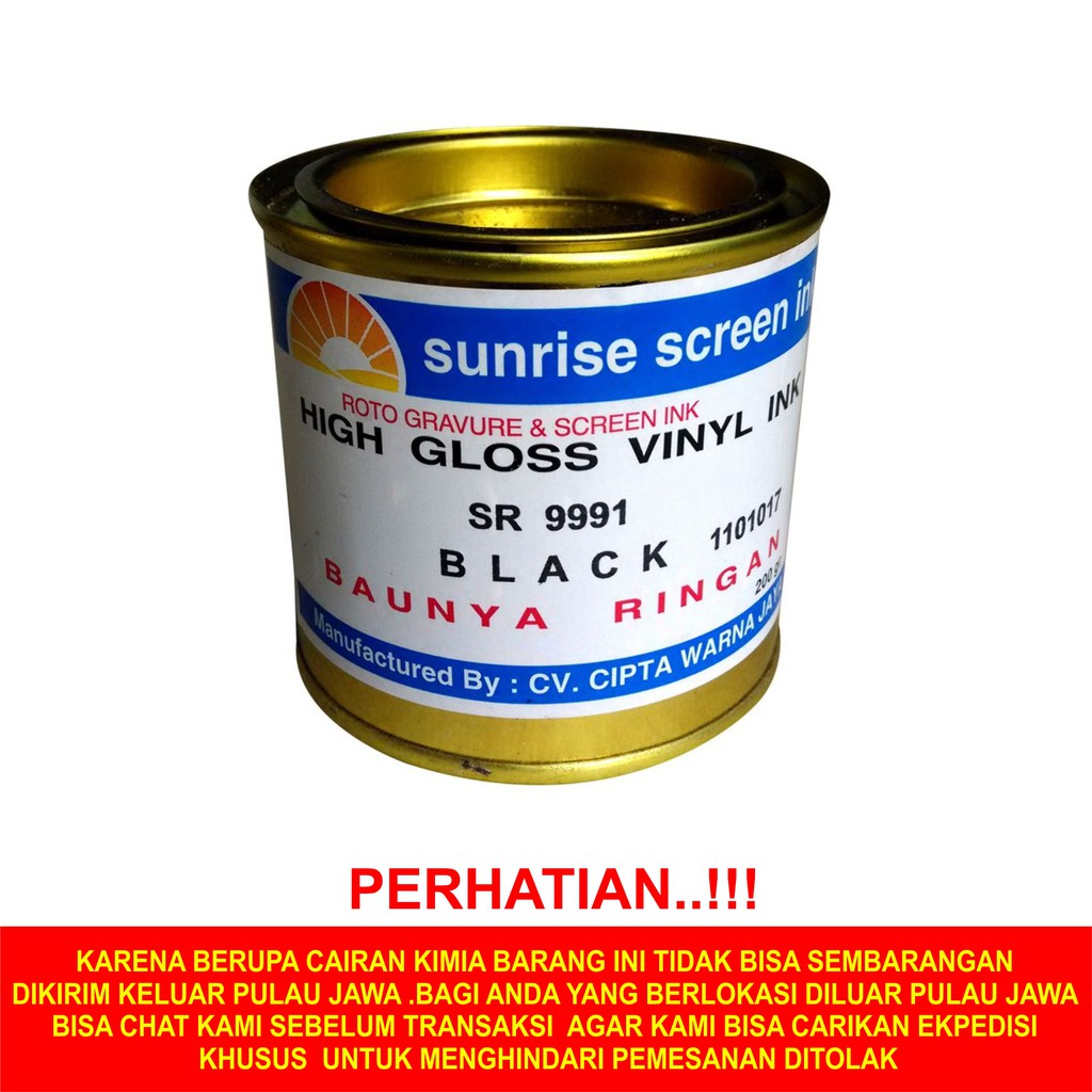 Jual Tinta Sablon Kertas dan PVC Sunrise Vynil GOLD | Shopee Indonesia
