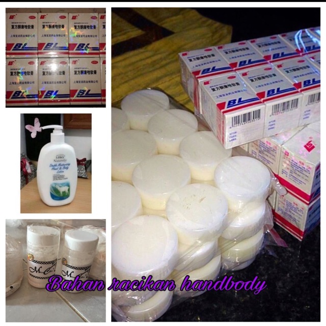Jual 1 paket bahan handbody racikan Free stiker/merk handbody bebas ...