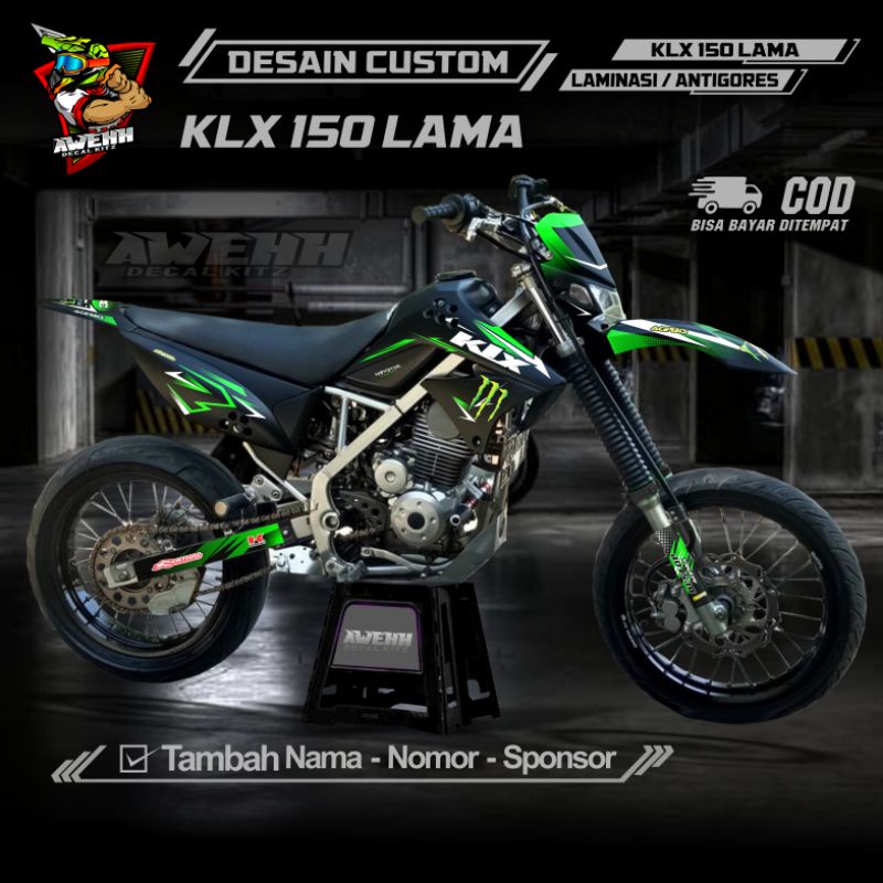 Jual DECAL STIKER KLX 150 - KLX 150 LAMA DESAIN CUSTOM FULL BODY ...