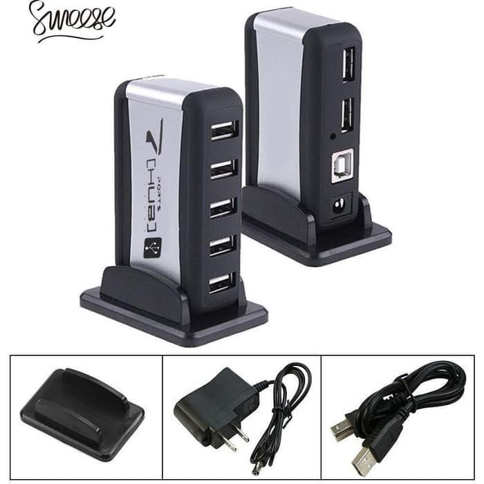 Jual Kabel Usb Hub | Usb Hub 7 Port High Speed Usb 2.0 Hub With Power ...