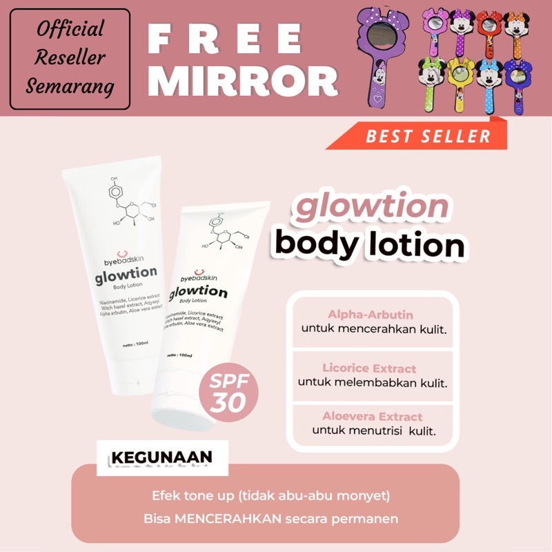 Jual BYEBADSKIN - Glowtion Body Lotion - BYE BAD SKIN | Shopee Indonesia