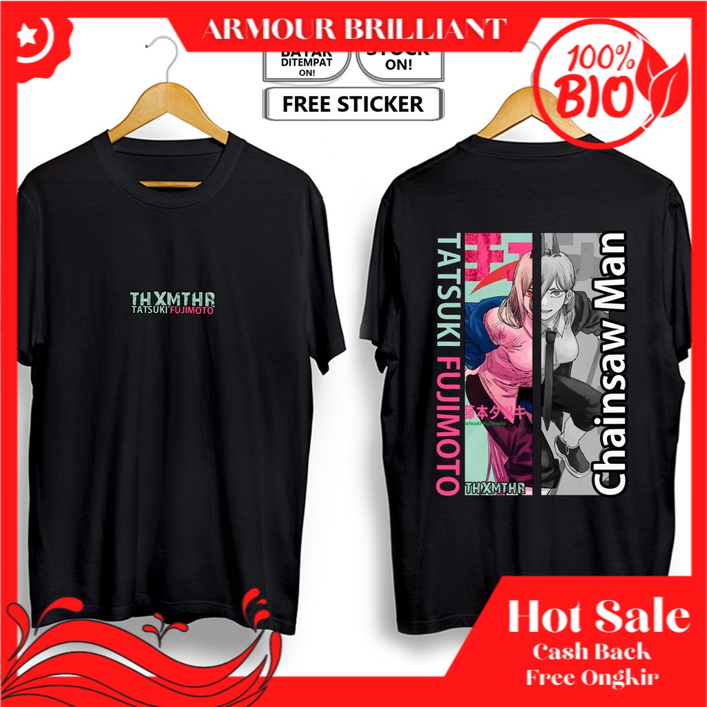 Jual KAOS TATSUKI FUJIMOTO CHAINSAW MAN WAIFU FIRE PUNCH ANIME MANGA ...