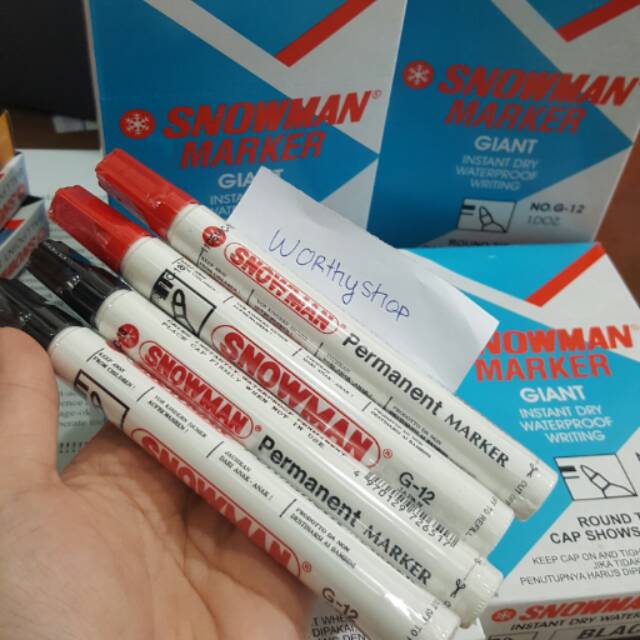 Jual SNOWMAN MARKER GIANT INSTANT WATERPROOF WRITING / SPIDOL SNOWMAN ...