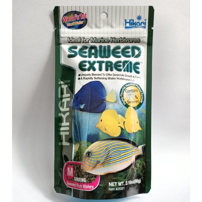 Jual Hikari seaweed extreme wafer 90gr Made In Japan. Pakan Ikan ...