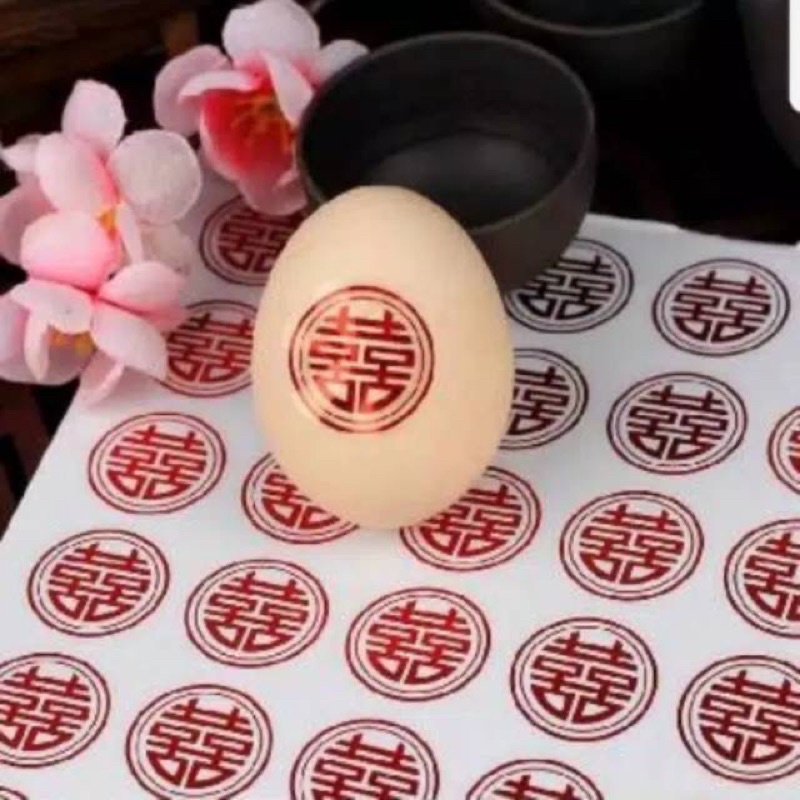 Jual Stiker Chinese Wedding Sangjit Ekonomis / Stiker Sangit 49 pcs ...