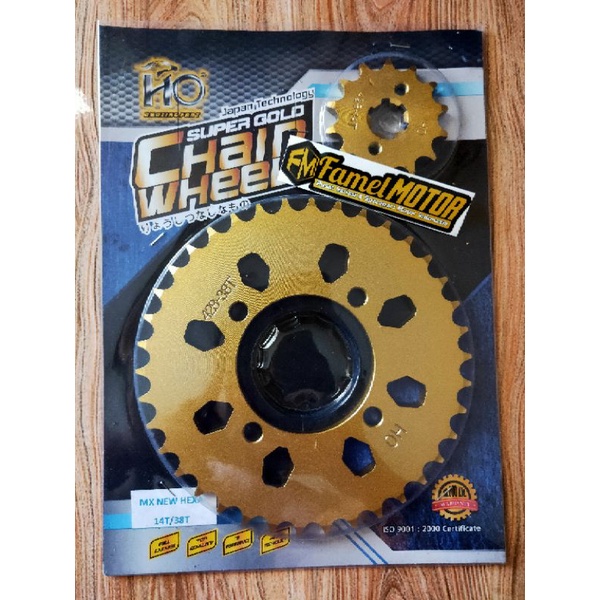 Jual GEAR JUPITER MX NEW 14/38 428 / GEAR MODEL SSS JUPITER MX NEW ...