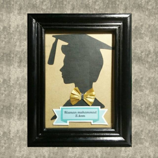 Jual Frame foto figura siluet custom wisuda graduation ulang tahun 3D ...