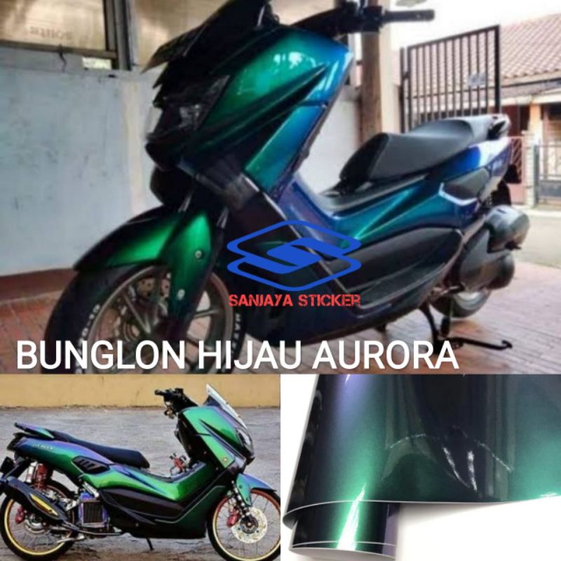 Jual Stiker Skotlet Motor Bunglon Hijau Aurora Pelangi Untuk Body Motor ...