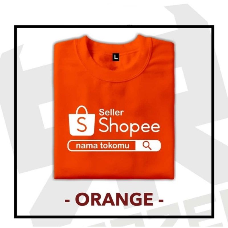 Jual T Shirt Kaos Shoope Shopee bebas bikin nama akun shoope Shopee mu ...