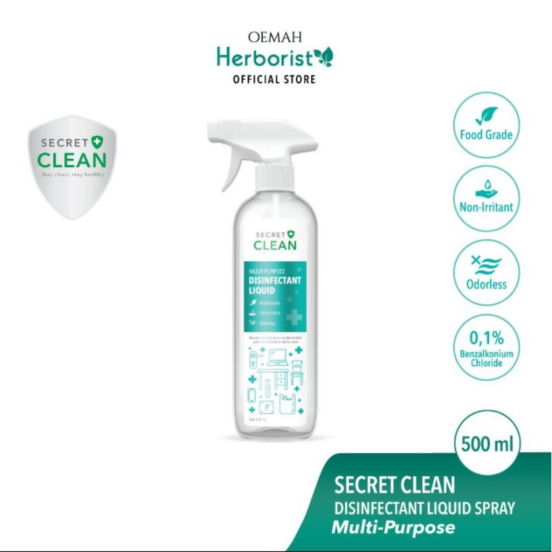 Jual Secret Clean Disinfectant Liquid Spray 500 ML | Shopee Indonesia