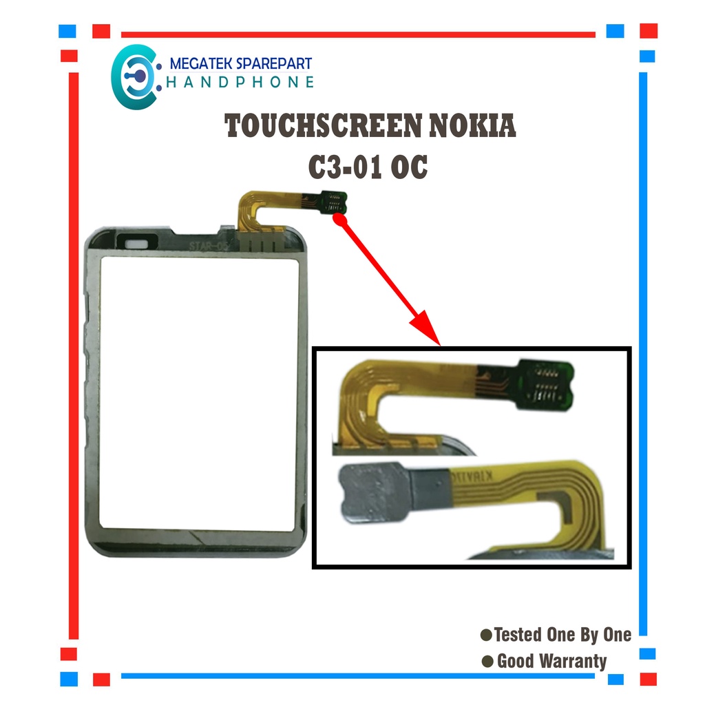 Jual TOUCHSCREEN NOKIA C3-01 OC | Shopee Indonesia