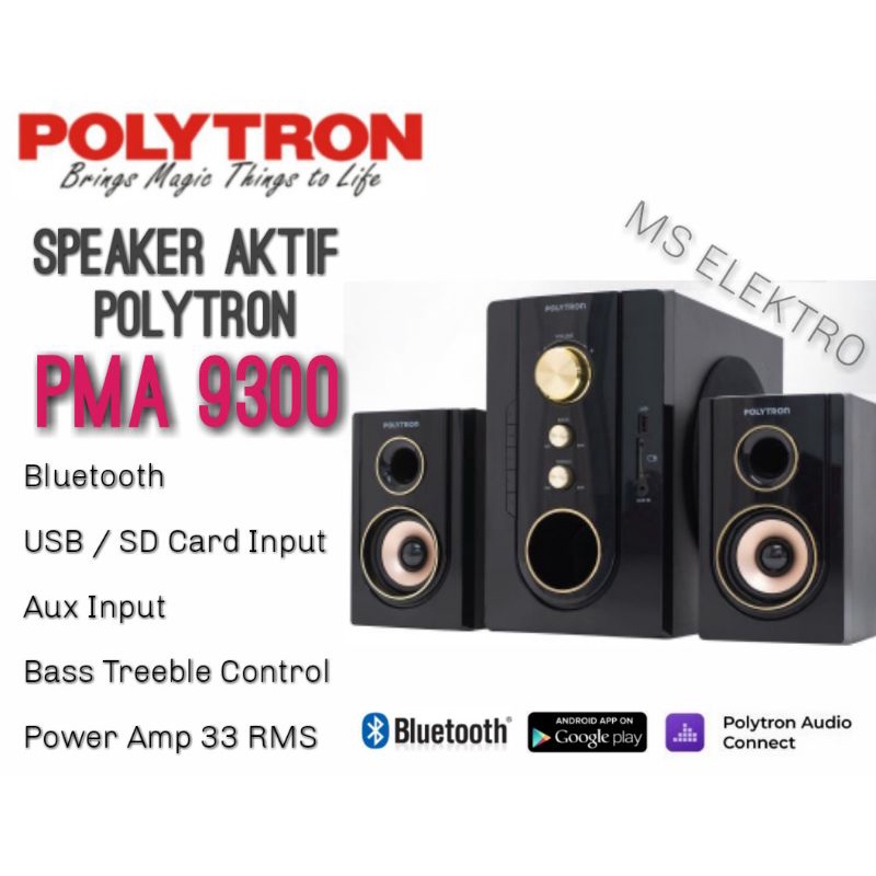 Jual Speaker Aktif Multimedia Polytron PMA 9300 bluetooth usb | Shopee ...