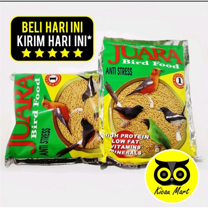 Jual Juara bird food anti stress pur burung kicau voer ocehan murai ...