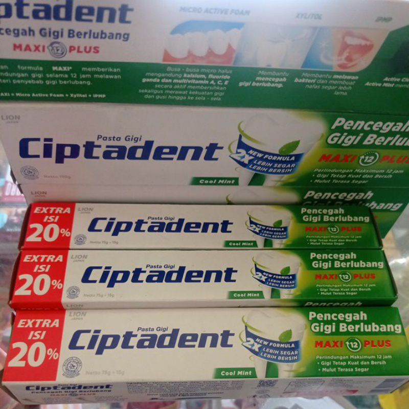 Jual Ciptadent MAXI 12 PLUS 190 Gram | Shopee Indonesia