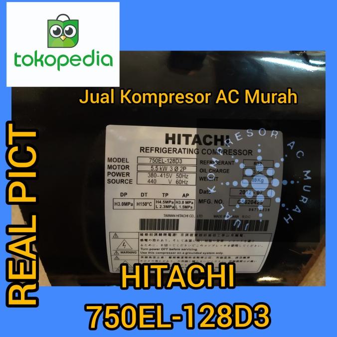 Jual Kompresor Ac Hitachi 750El-128D3 / Compressor Hitachi 750El-128D3 ...