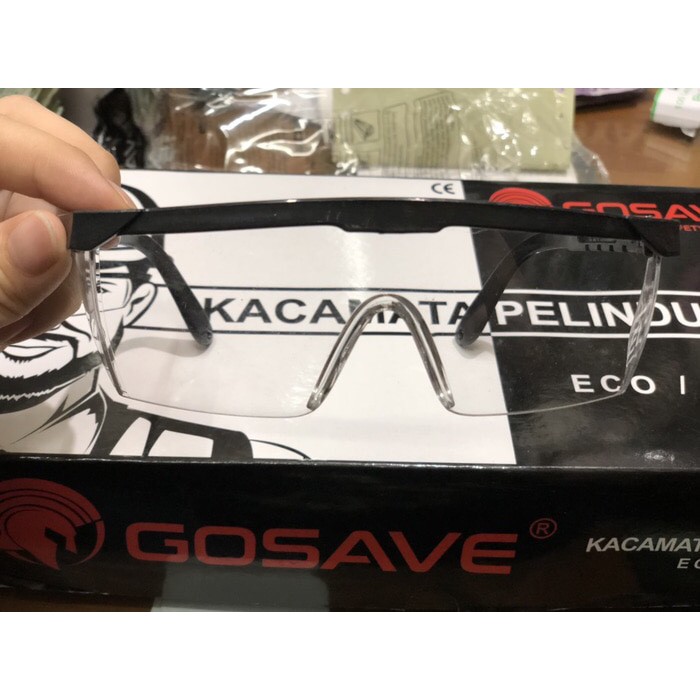 Jual PROMO MUURAAHH Kacamata las Gosave bening / clear | Shopee Indonesia