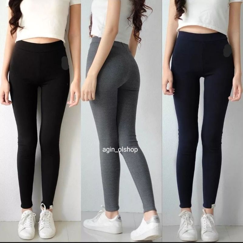 Jual Legging Kaos L XL XXL XXXL Soft Rayon Premium Lembut Adem Tebal ...