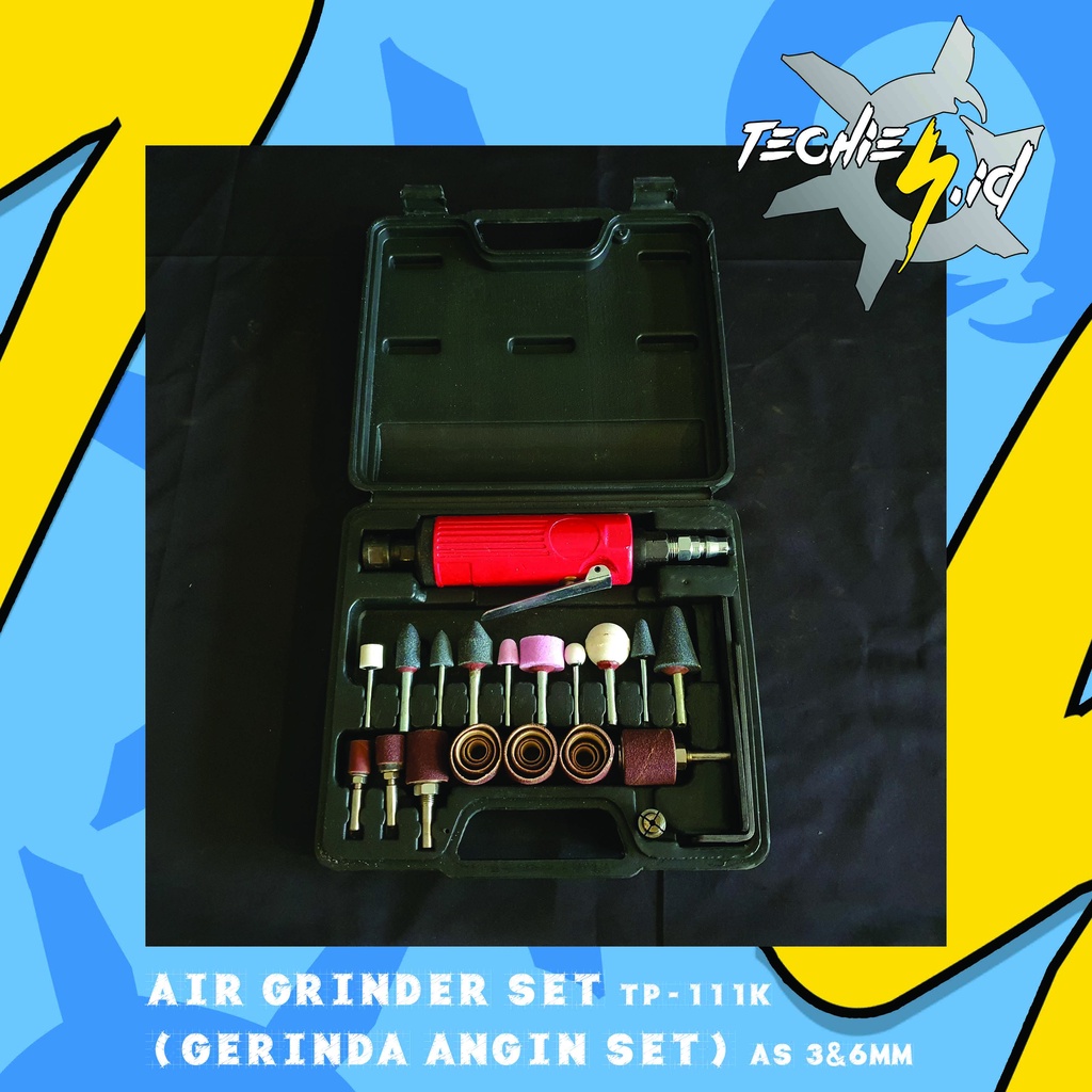 Jual Air Grinder Set (Gerinda Angin Set) TP-111K Diameter As 3&6mm ...
