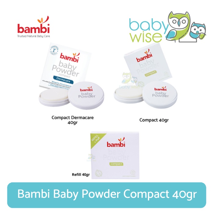 Jual Bambi Baby Powder Compact 40gr | Shopee Indonesia