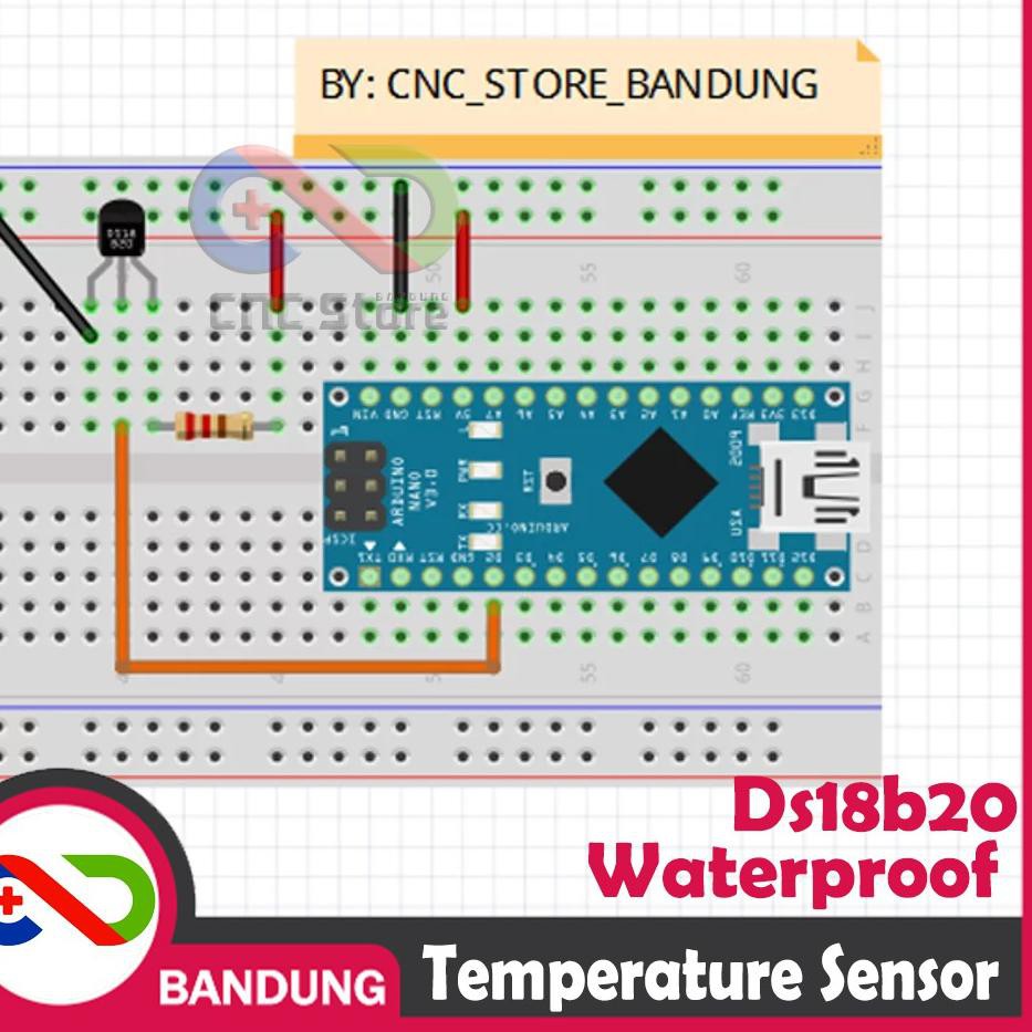 Jual [Terhebat se-RI] DS18B20 WATERPROOF TEMPERATURE SUHU SENSOR PROBE ARDUINO UNO | Shopee ...