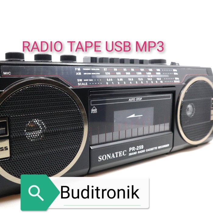 Jual Radio Kaset Tape Sonatec Pr-359 Bisa Usb SD Card Dan Bluetooth ...